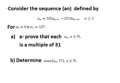 Solved Consider The Sequence An Defined By An Chegg Com