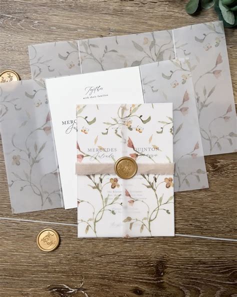 Vellum Jacket For 5x7 Invitations At Travis Poteete Blog