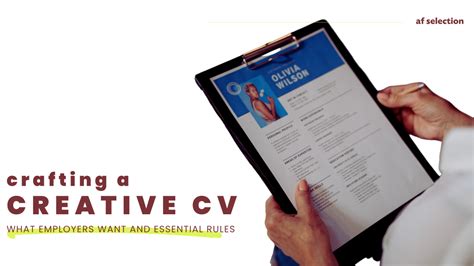 The Art Of Crafting A Creative Cv What Employers Want And Essential Rules