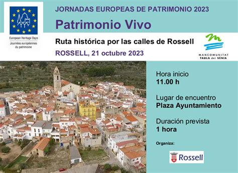 Rossell Ruta Histórica Por Las Calles De Rossell European Heritage Days