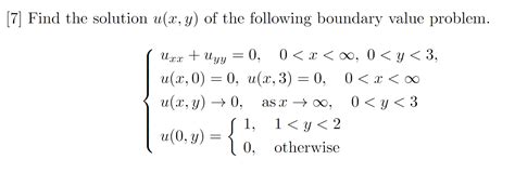 [7] Find The Solution U X Y Of The Following