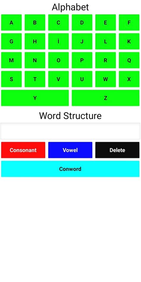 Conword App To Generate Words For Conlangs App Showcase Mit App