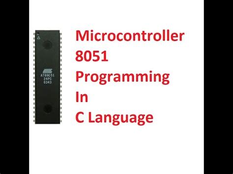 Microcontroller Programming Lecture Introduction YouTube