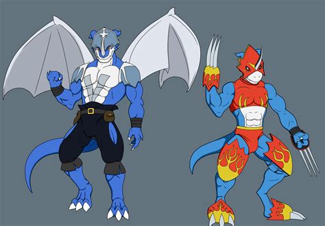 Exveemon And Flamedramon Practice1 By Aniadawson On Deviantart