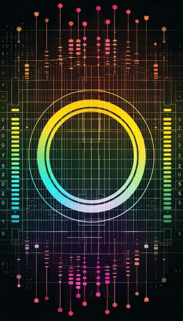 Premium Photo Vibrant And Dynamic Sound Wave Visualization With Vivid Colors On A Dark Background