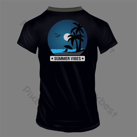 여름 분위기 티셔츠 디자인 일러스트 Eps 무료 다운로드 Pikbest