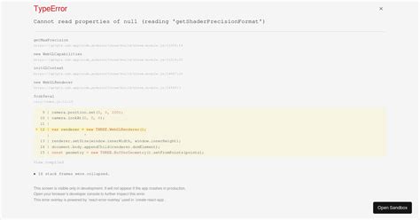 Threejs Forked Codesandbox