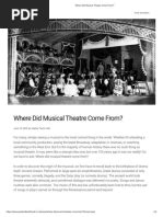 Evolution Of Musical Theatre History Pdf Musical Theatre Operetta