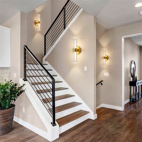 Epinl Gold Wall Sconces Set Of Two Modern Sconces Wall Lighting