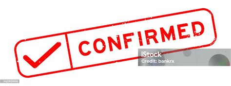 흰색 바탕에 오른쪽 체크 마크 아이콘 사각형 고무 씰 스탬프가있는 그런 지 빨간색 확인 단어 검증에 대한 스톡 벡터 아트 및 기타 이미지 Istock