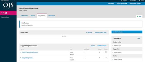 OJS 3 Workflow Open Journal Systems