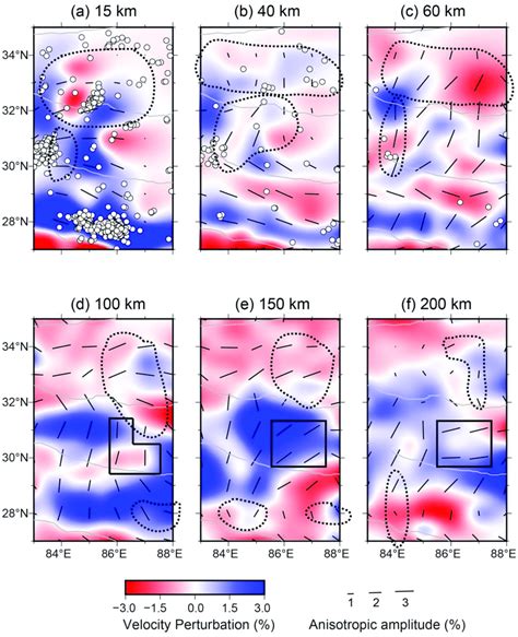 Map Views Of P Wave Anisotropic Tomography The Red And Blue Colors Download Scientific Diagram