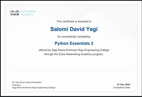 Python Cisconetworkingacademy Programming Pythonessentials Networkingacademy