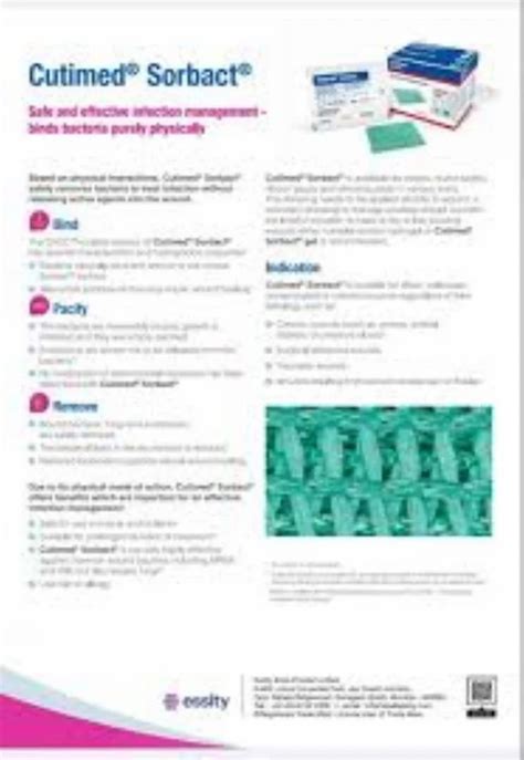 Gauze Cutimed Sorbact Swab Antimicrobial Dressing For Superficial