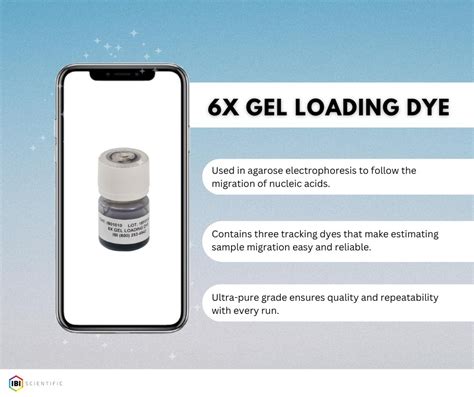 Ibi Take A Look At Our 6x Gel Electrophoresis Loading Dye 💧 The 6x Gel Electrophoresis