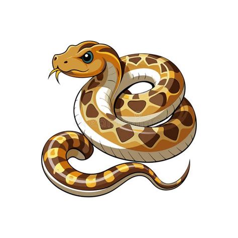Colorful Illustration Of Puff Adder In Habitat Stock Illustration Illustration Of Character