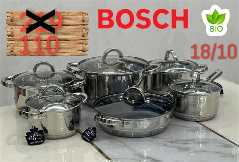 Lion უჟანგავი ფოლადი ქვაბების ნაკრები Bosch Bo 2023 ბრენდი Bosch მოდელი Bo 2023