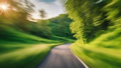 Premium Ai Image Slow Shutter Speed With Motion Green Blur Effect