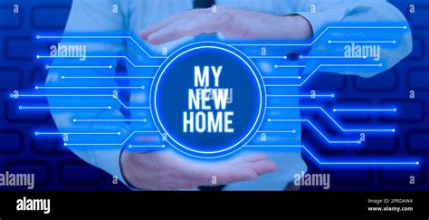 Conceptual Display My New Home Business Concept Relocation Moving To