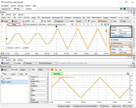 Trying To Do A Glich Free Update Of A Custom Waveform On An Ad2 Test And Measurement