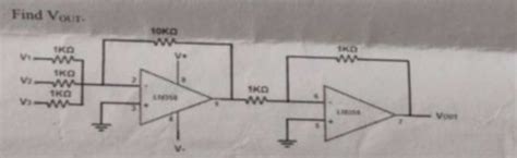 Find V { Text{out}} For The Given Operational Amplifier Circuit As Shown