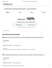 Understanding Internet Packets Definition Explanation And Course Hero