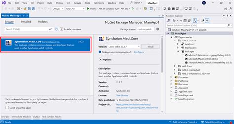 How To Install The Maui Custom Nuget In The Windows Machine