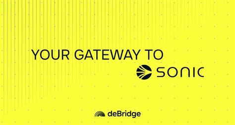 A Guide On How To Bridge To Sonic A Guide On How To Bridge To Sonic