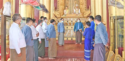 ပြည်ထောင်စုဝန်ကြီး ဦးကိုကို မန္တလေးမြို့ရှိ မြနန်းစံကျော် ရွှေနန်းတော