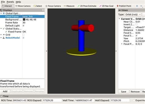 精通ROS机器人编程 在RViz中可视化机器人3D模型GUI界面没有正常显示机械结构 古月居