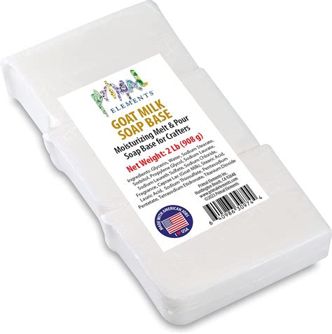 Primal Elements Goat Milk Soap Base Moisturizing Melt And Pour Glycerin Soap Base