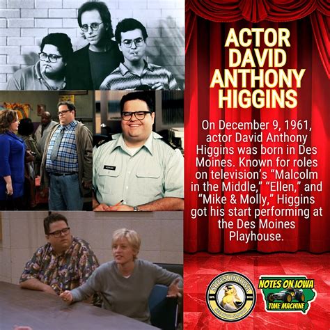 Actor David Anthony Higgins Iowa Time Machine December 9 1961