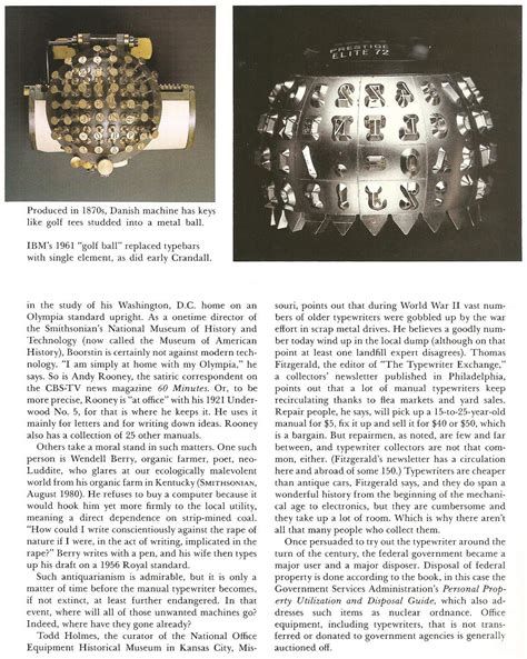 Oz Typewriter On This Day In Typewriter History LXXXII