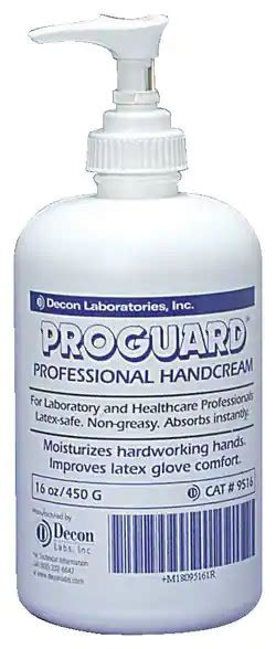 Decon Labs 9516 Proguard Professional Hand Cream16oz Pump Dcn 9516