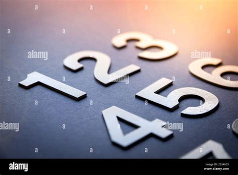 Mathematics Background Made With Solid Numbers From 1 To 9 Closeup View Mathematics