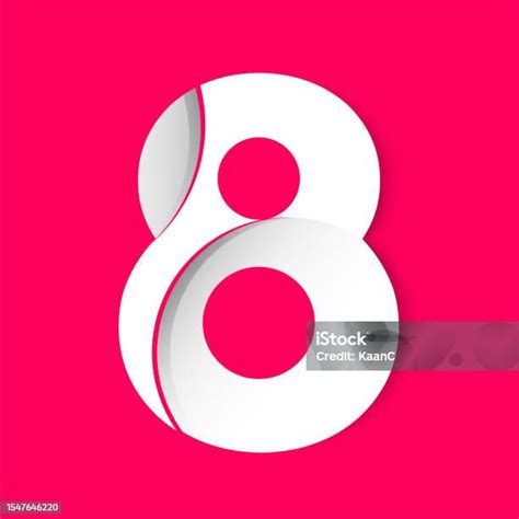 추상 숫자 8 템플릿입니다 기념일 번호 템플릿 격리 기념일 아이콘 레이블 기념일 기호 벡터 스톡 일러스트레이션 8에 대한 스톡 벡터 아트 및 기타 이미지 Istock