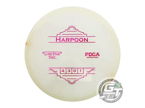 Lone Star Glow Bravo Harpoon Midrange Golf Disc Individually Listed