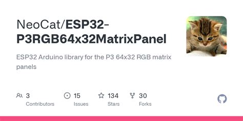 GitHub NeoCat ESP32 P3RGB64x32MatrixPanel ESP32 Arduino Library For The P3 64x32 RGB Matrix