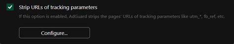 Feature Request Strip Urls Of Tracking Parameters Configuration Subscribe Remote File · Issue