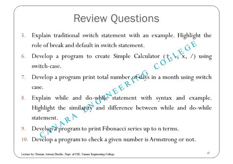 Control Statements In Java Pdf