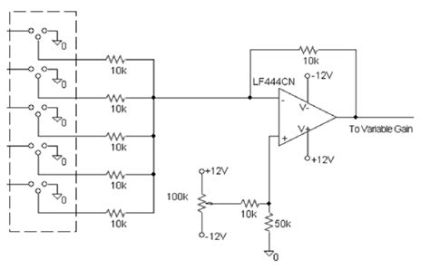summing amplifier with filter selection d amplifiers the amplification