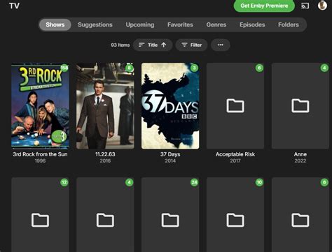 Art For TV Shows And Movies General Windows Emby Community