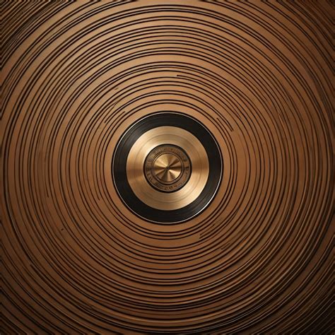 Premium Photo A Circular Object With A Circular Design In The Middle