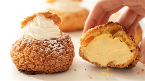 クリームチーズ・クッキーシューの作り方 Cream Cheese Cookie Choux｜hidamari Cooking