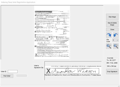 dialog indexing scanned document