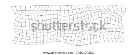 Distorted Grid Texture Mesh Warp Net Stock Vector Royalty Free 2235370363 Shutterstock