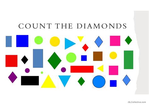 Counting Shapes 3 Vocabulary Flashca English ESL Powerpoints