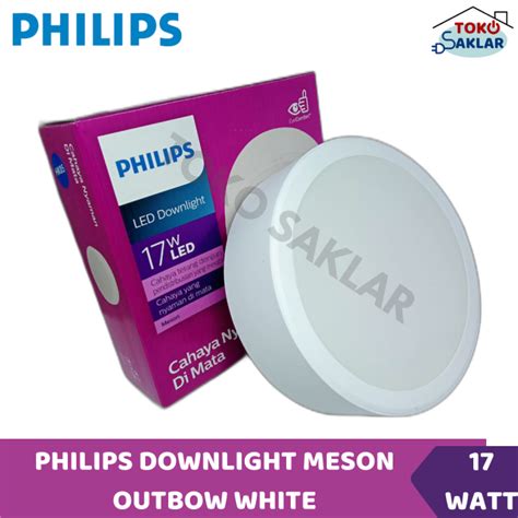 Lampu Led Downlight Panel Philips Watt Bulat Outbow Putih Lazada