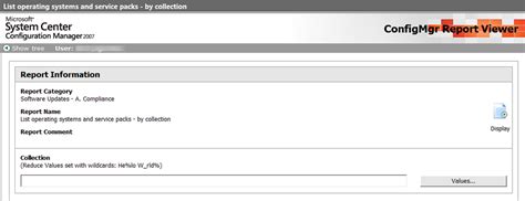 ConfigMgr Reporting List Operating Systems And Service Packs By Collection IT Support Guides
