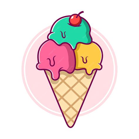 Plantilla De Logotipo De Helado Logotipo De Helado Dibujado A Mano